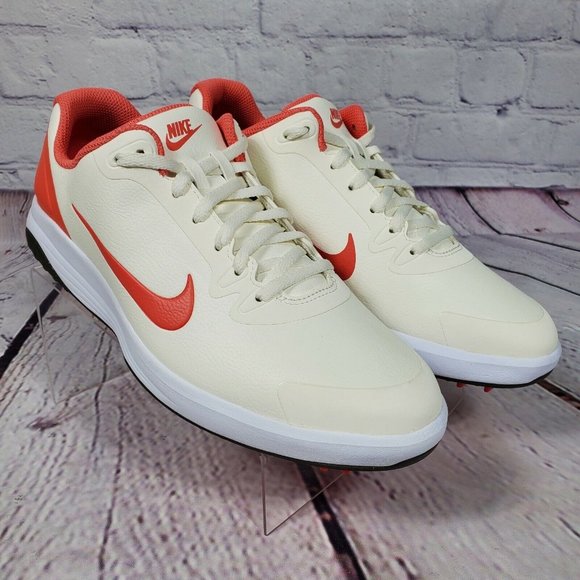 Nike | Shoes | Nike Golf Shoes Mens 8 Cream Orange Infinity Fitsole ...